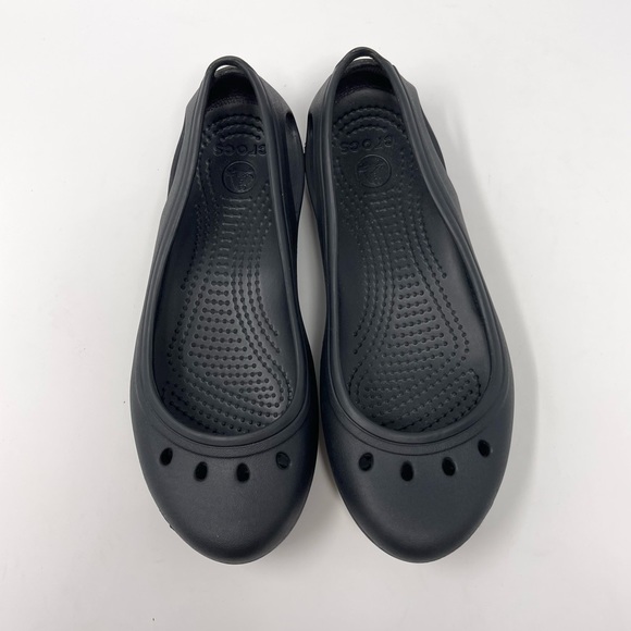 CROCS | Shoes | Crocs Kadee Slip On Ballet Flats Black Size 5 | Poshmark
